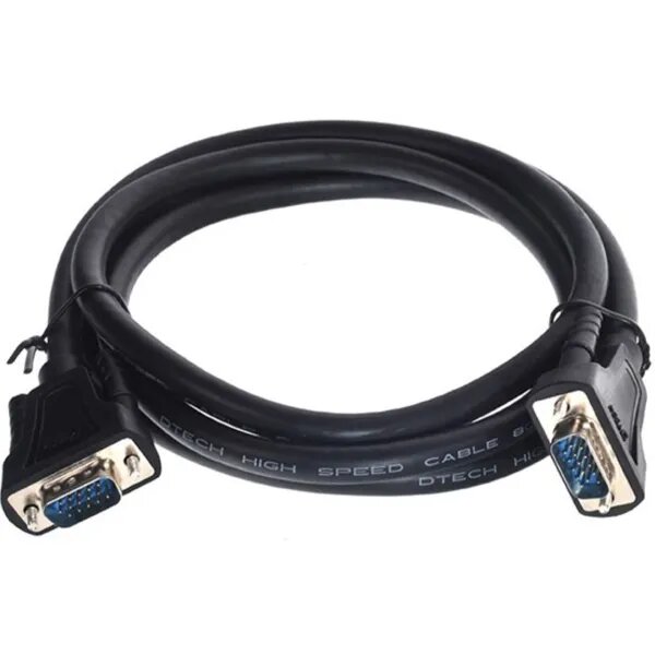 Видеокабель VGA (м) — VGA (м) 3+6, высокое качество, 3 метра, черный.