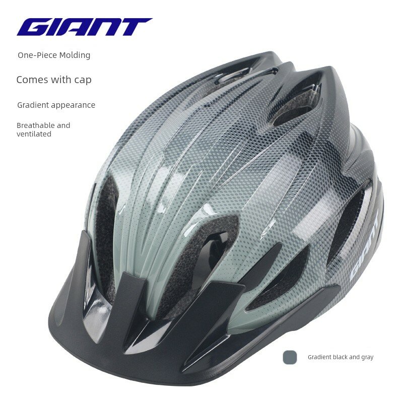 GIANT X7 шлем для горного велосипеда, размер M/L, градиент черного и серого, с козырьком