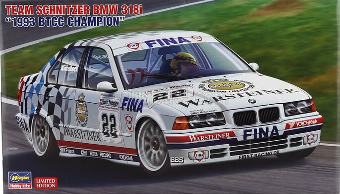 20551 Hasegawa Автомобиль Team Schnitzer BMW 318I "1993 BTCC Champion" 1/24