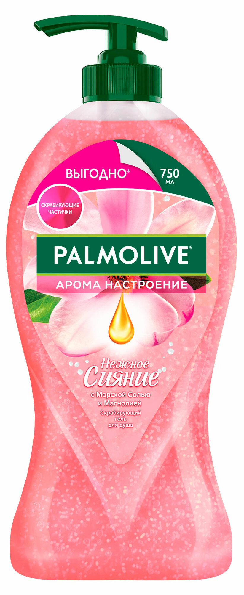 Гель для душа Palmolive Нежное сияние с морской солью и магнолией Турция, 750 мл