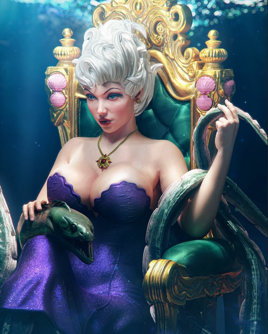 Сборная модель Ursula (Disney), 300мм (без базы), 1/6 для покраски