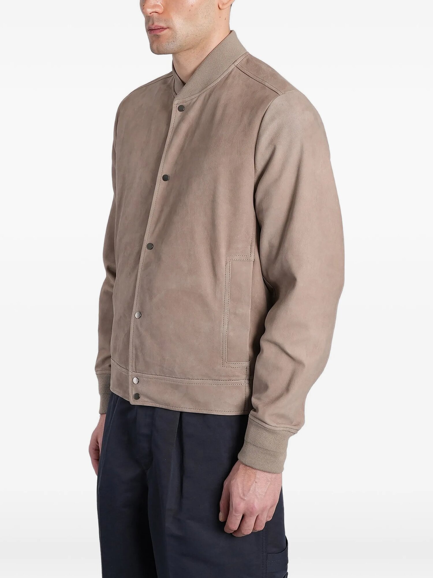 Бомбер Salvatore Santoro Suede bomber jacket, размер 54, разноцветный — фото 1
