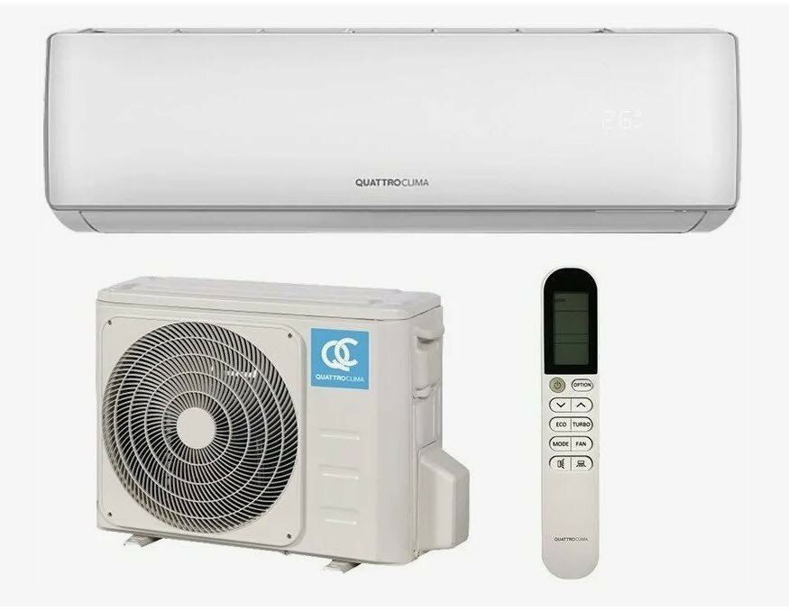 Не инверторная сплит-система QuattroClima Bergamo QV-BE12WB/QN-BE12WB на 35 кв. м