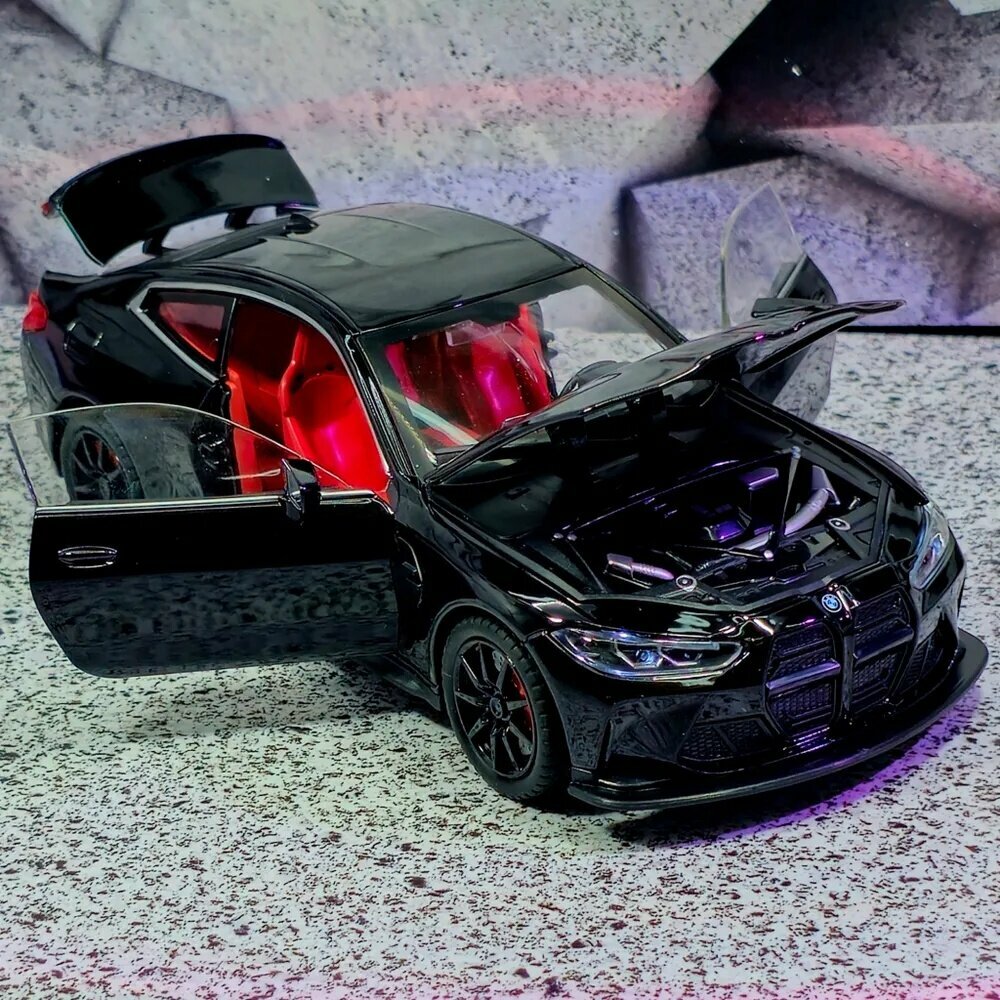 Металлическая инерционная машинка (модель автомобиля) BMW БМВ М4 1:24