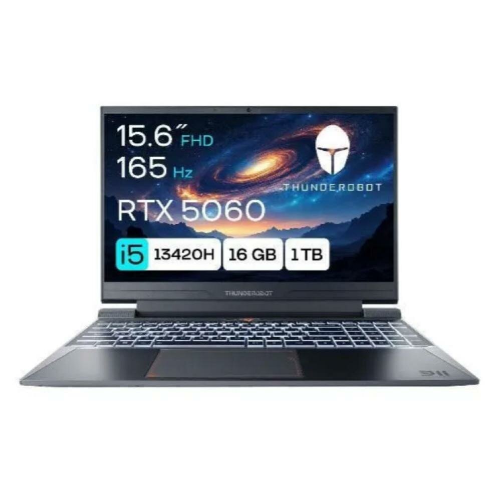 Ноутбук Thunderobot 15.6" 911 X Wild Hunter G3 Pro (1920x1080 165Гц, Core i5-13420H, 16/1Tb SSD, NVIDIA GeForce RTX5060, Без OS) JT009K00KRU