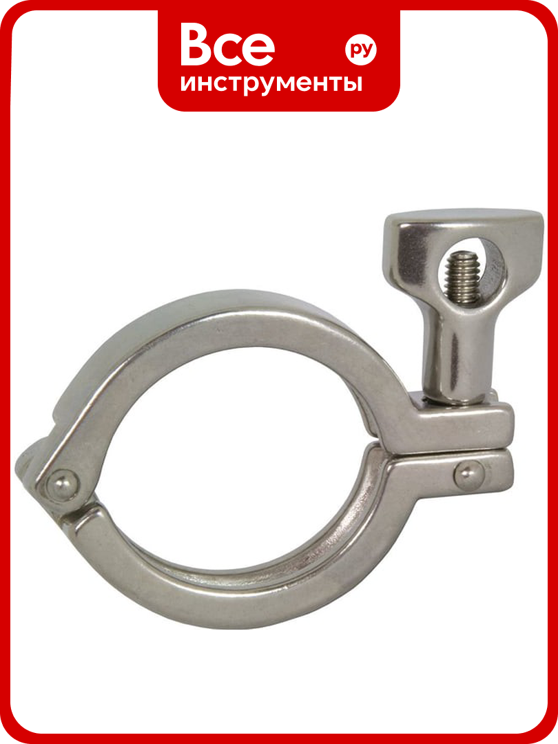 Хомут TITAN LOCK 1,5in, CLAMP 1-осевой DN40 нерж. 304 TL40CLC хомут из нержавеющей стали 304, промышленное крепление