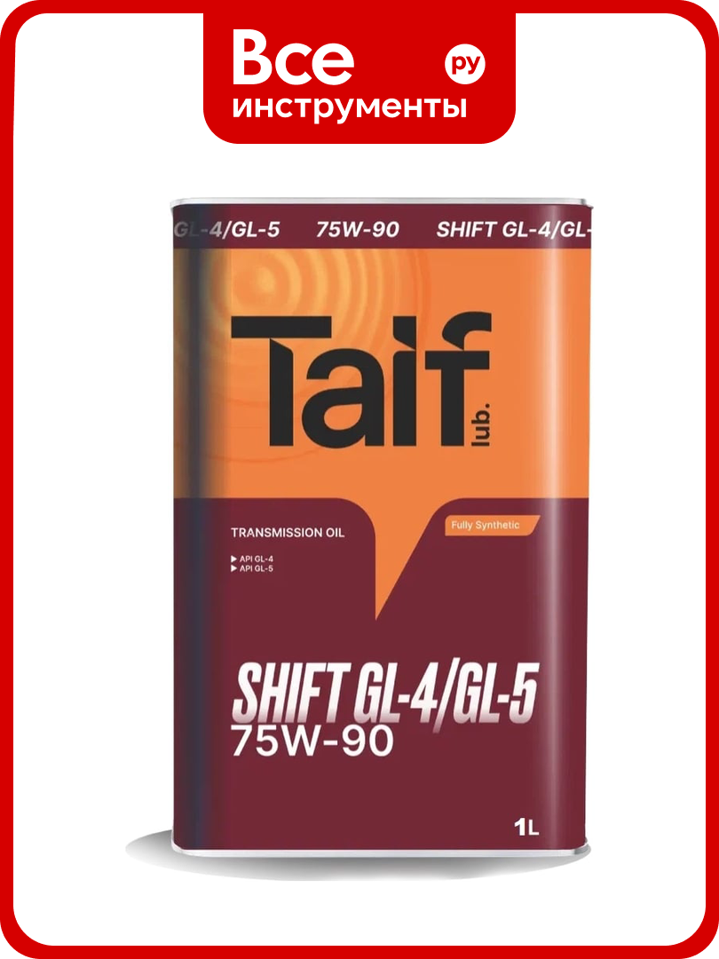 Автомобильное масло TAIF SHIFT GL-4/GL-5 75W-90, 1 л 214041