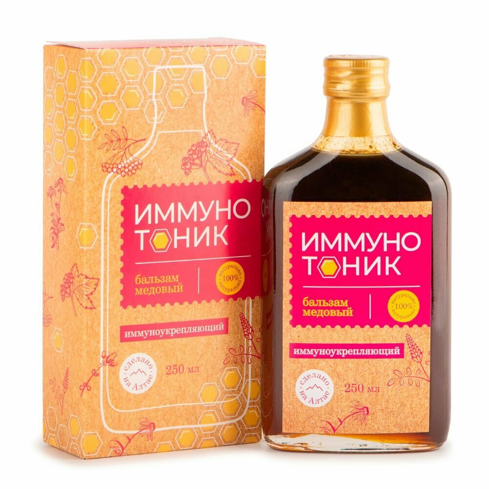 Бальзам пчела И человек "Иммунотоник", иммуноукрепляющий, 250мл — фото 1