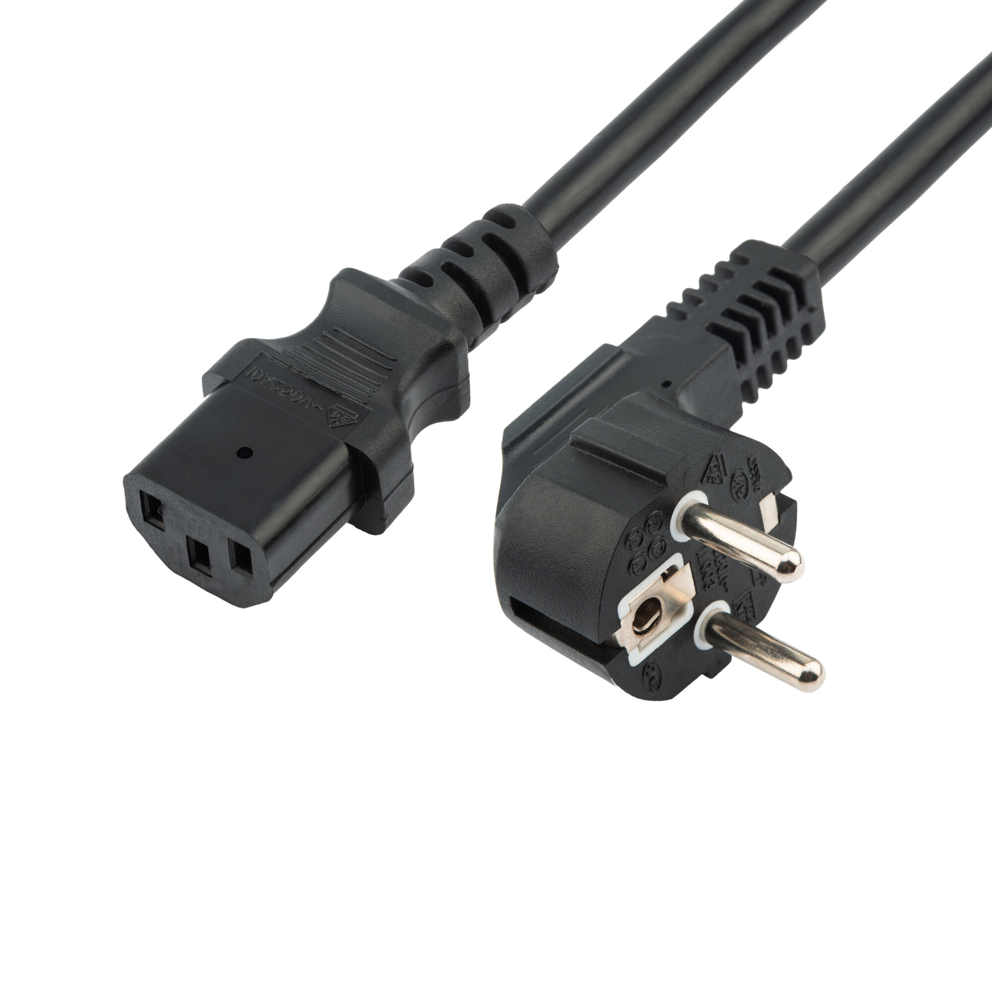 Шнур сетевой СЕЕ 7/7 (Schuko) – IEC 320 C13 3x0,75мм², 6A, длина 1,2м REXANT