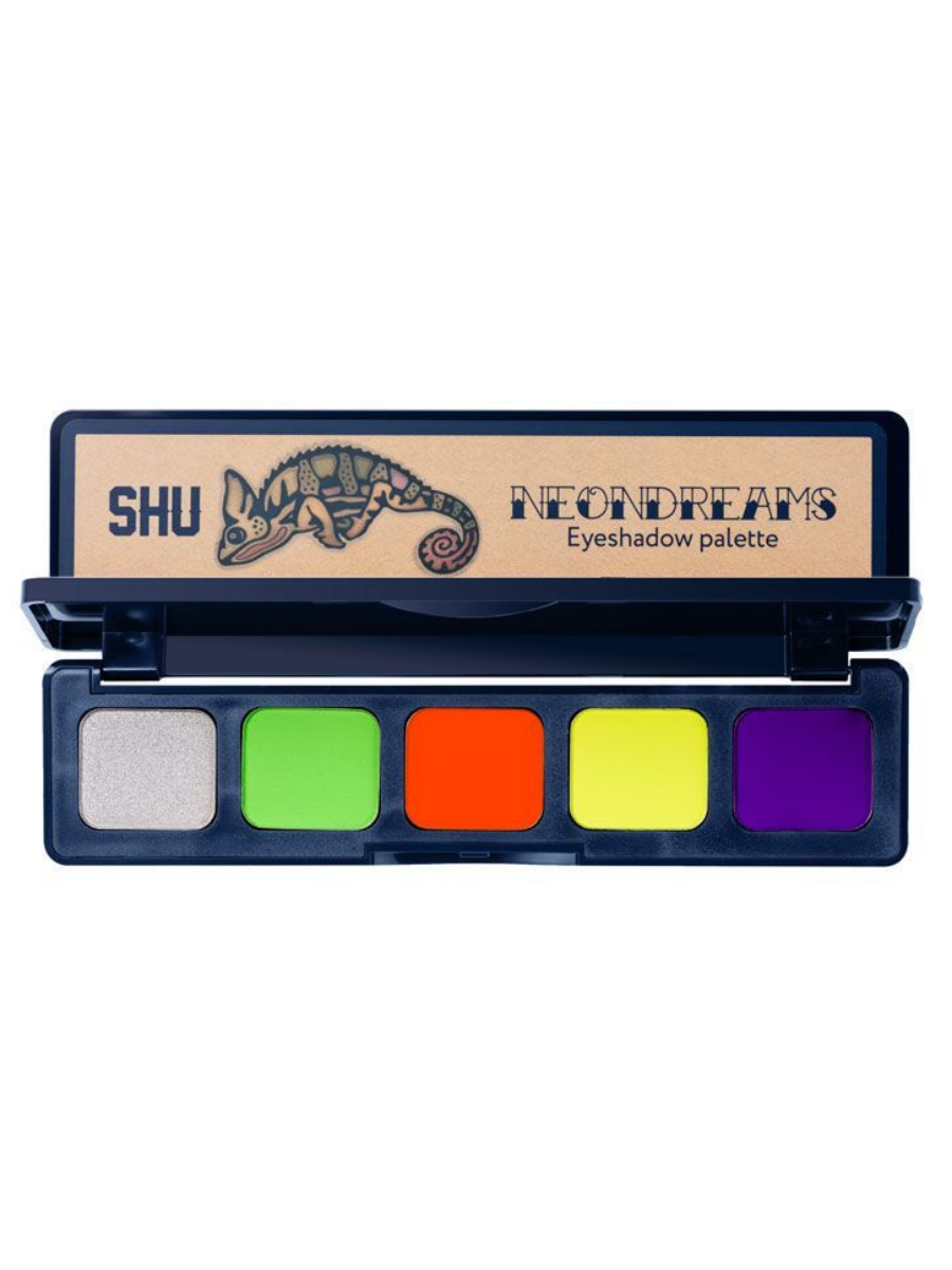 Тени для век SHU Neondreams Eyeshadow Палетка Матовые и сияющие тени для яркого макияжа, 162