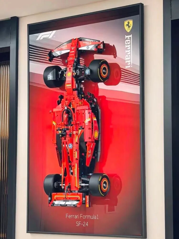 Конструктор Гоночный болид Formula 1 Ferrari SF-24, Машина Technic, Подарок для мальчиков и коллекционеров, 1361 деталь, 42207(совместим с lego technic, лего совместимый)