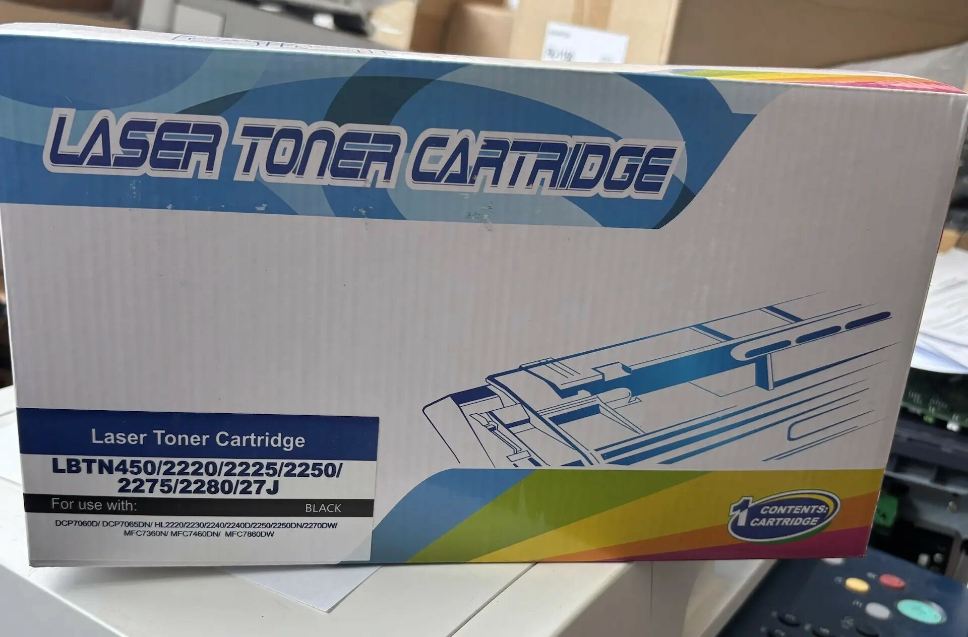 Картридж для Brother MFC-7360NR (TN-2275), MFC-7860DWR, DCP-7060DR, DCP-7065DNR, DCP-7070DWR, FAX-2845, FAX-2940R