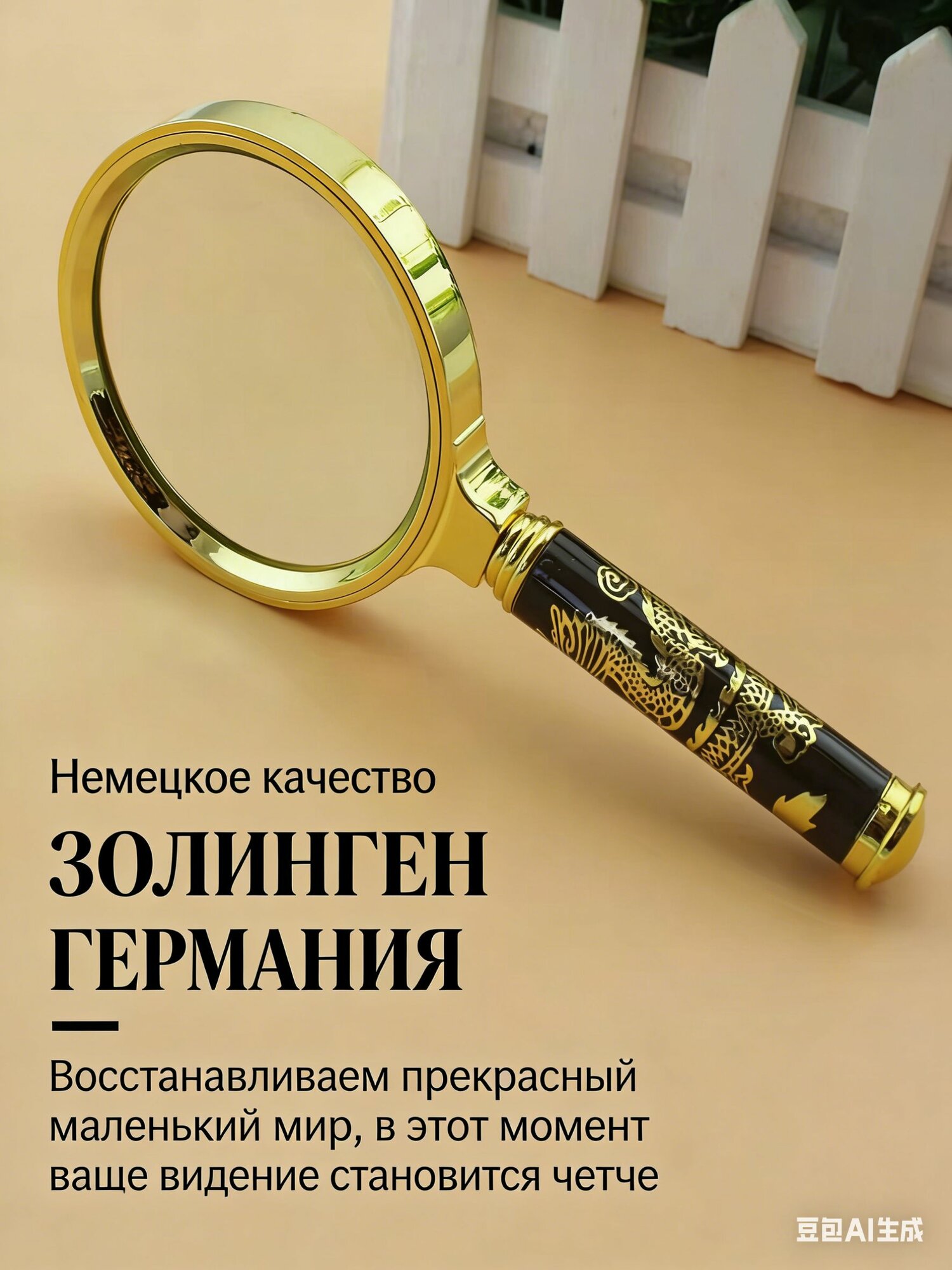 Лупа 150-кратная увеличительное стекло 150x