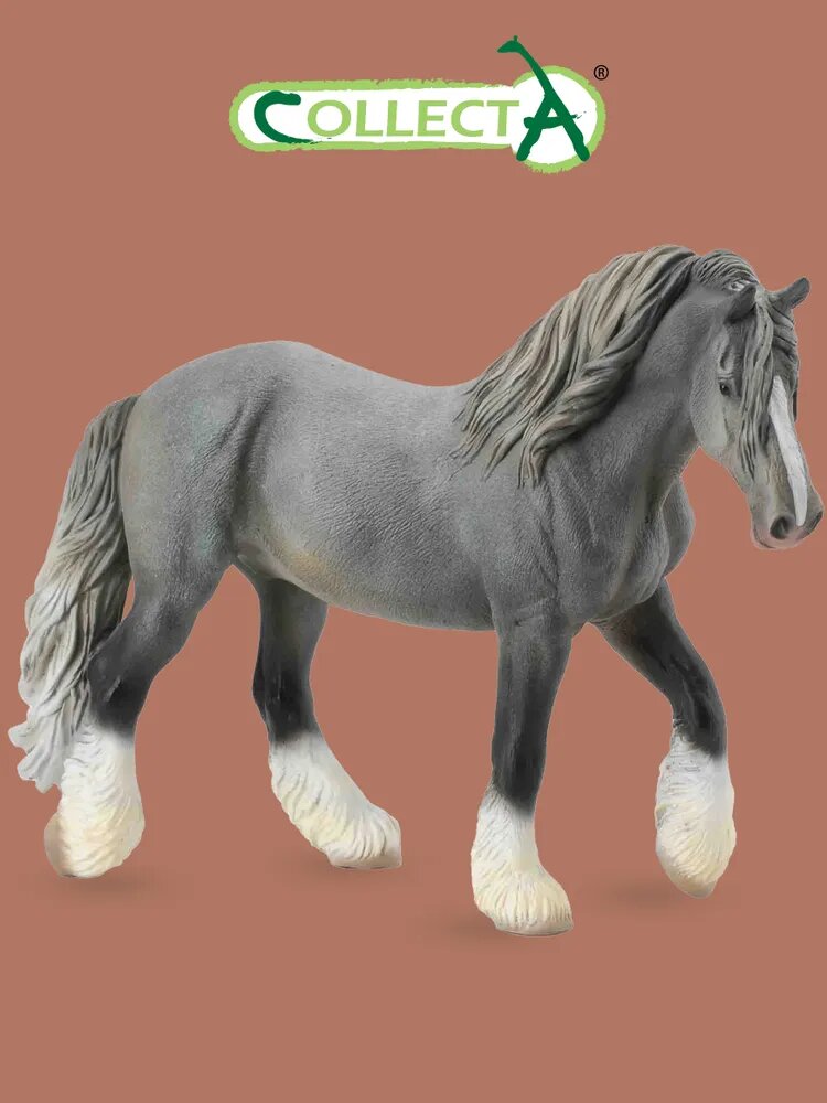 Фигурка Коллекта Тяжеловоз Шайр, кобыла серая, 88574b