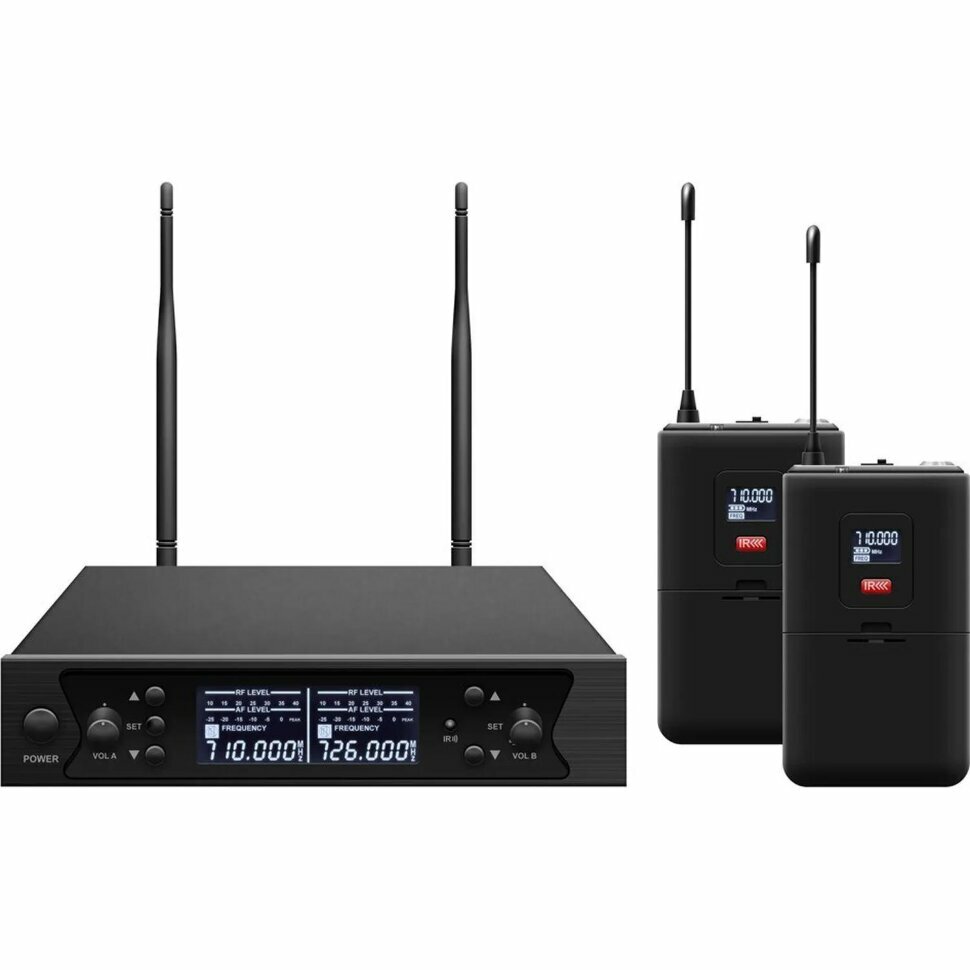 Радиосистема Axelvox DWS7000HT (LT Bundle), 2-х кан (2 петл + 2 гол мкф), 2012836