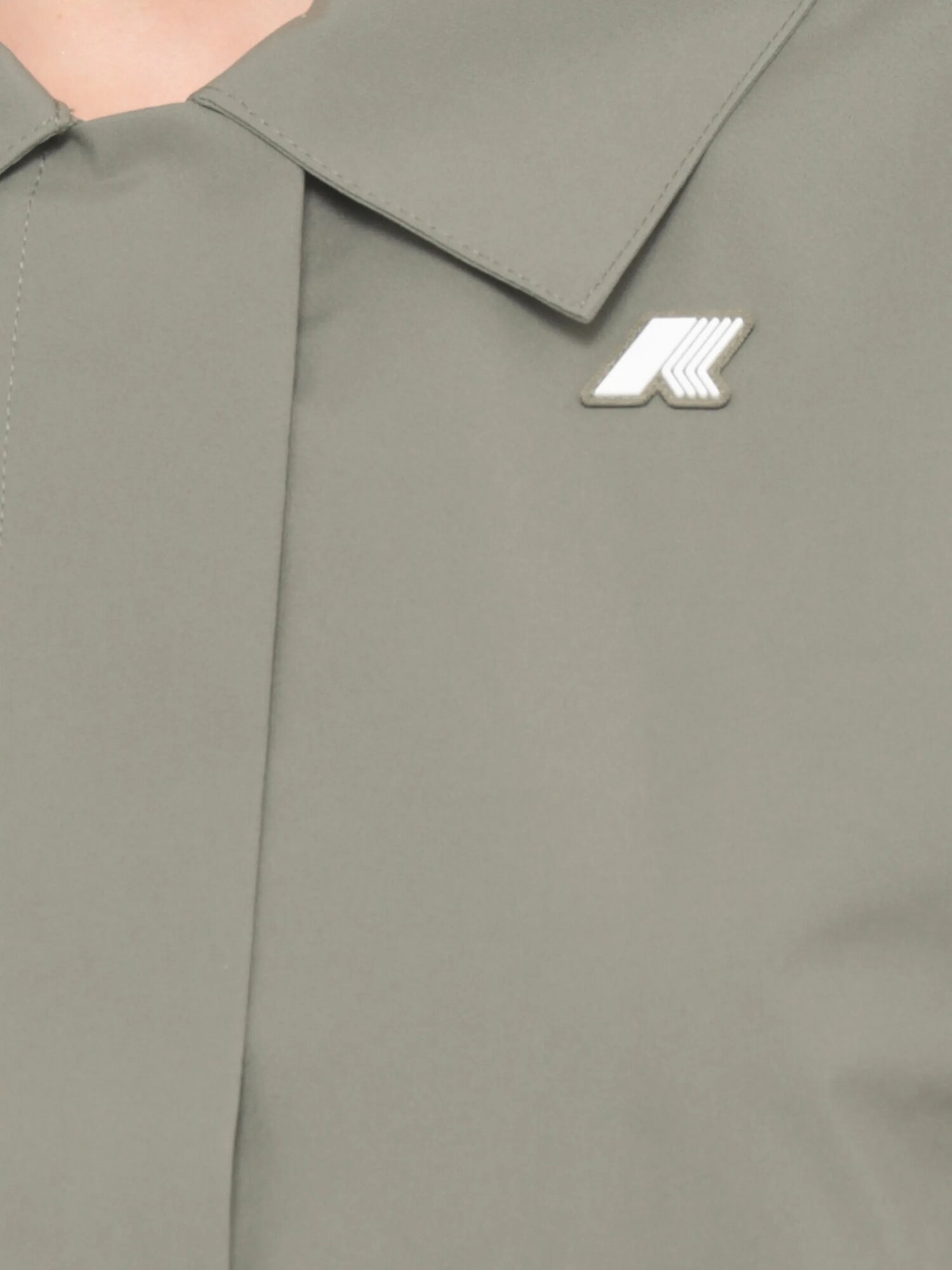 Куртка K-WAY Arabel logo-patch zip-up jacket, размер 44, green — фото 1