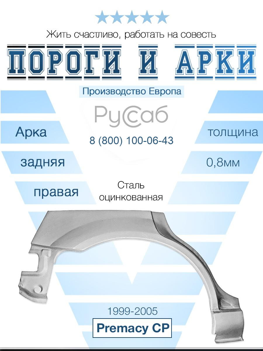 Арка правая для Mazda Premacy CP 1999-2005 (Klokkerholm)