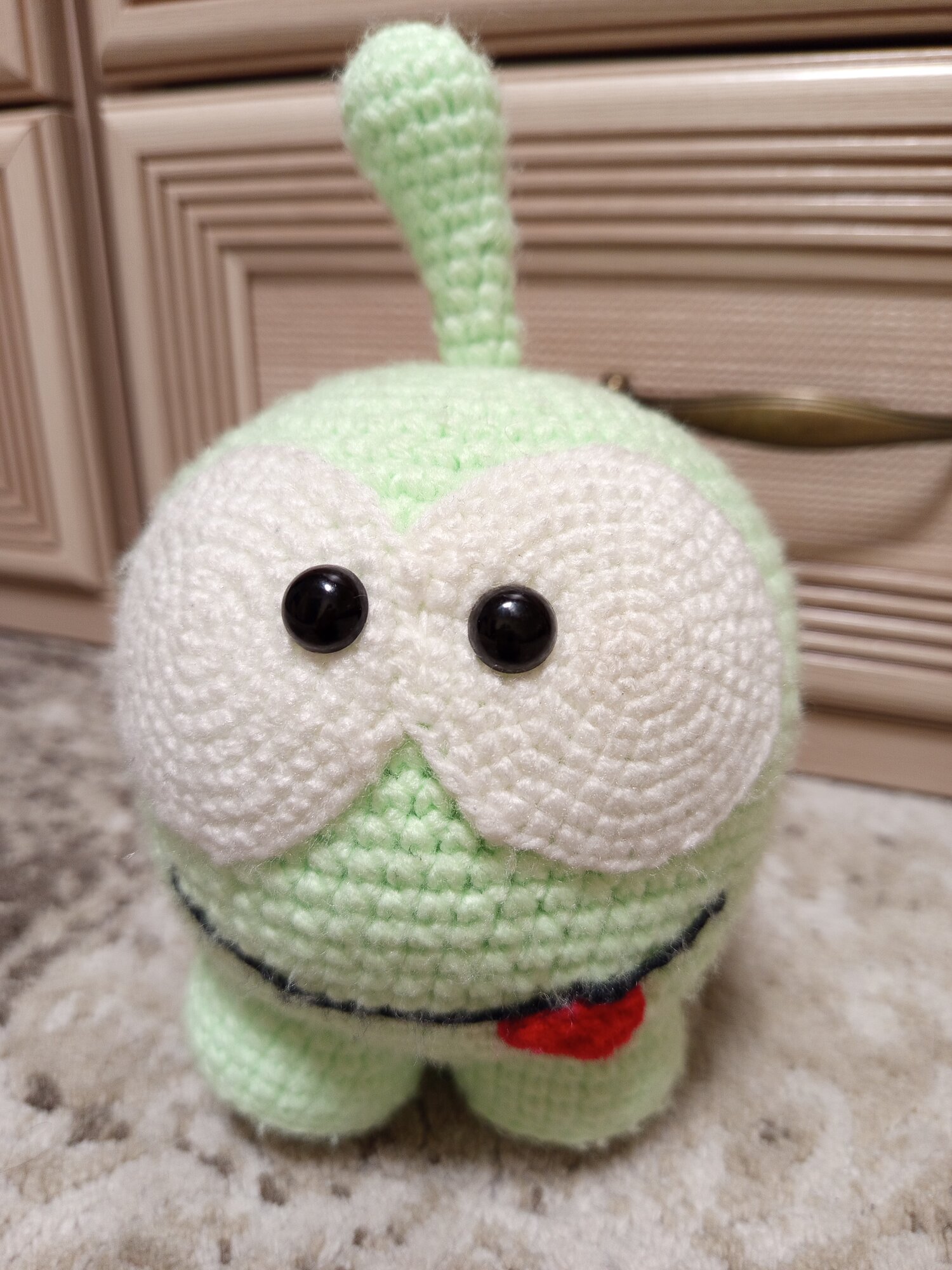 Ам Ням вязаная игрушка ручной работы. Витринный товар!