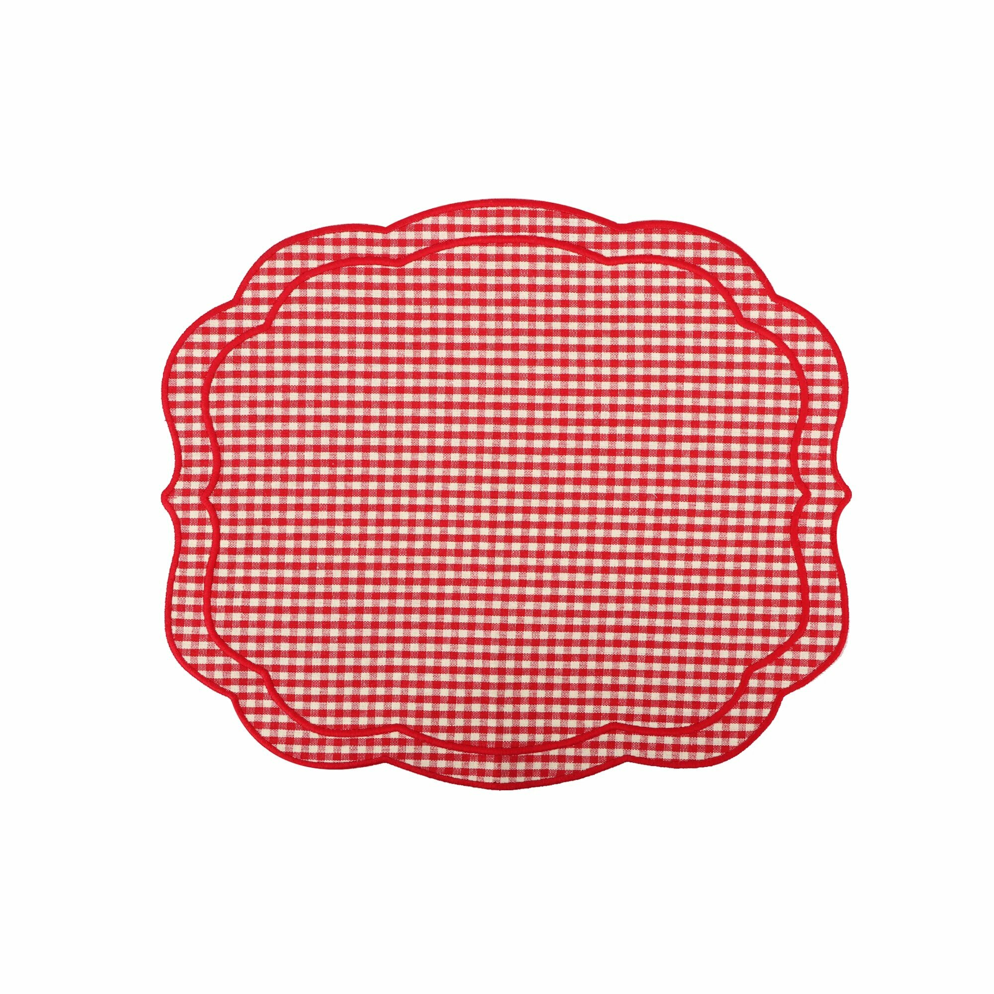 Красная тканевая салфетка-подставка placemat P