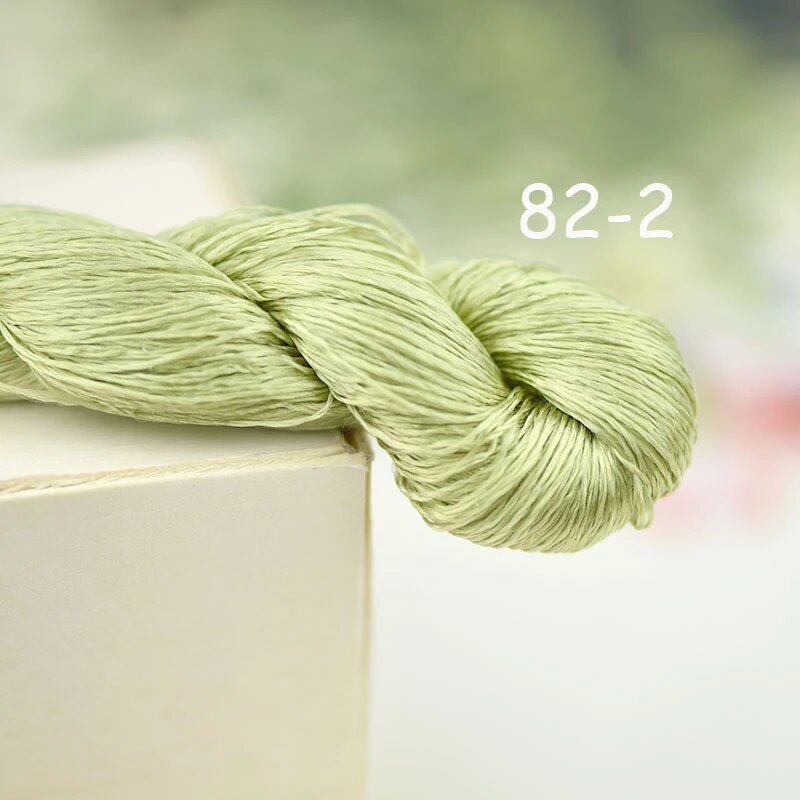 Шелковая нить для вышивания Mulbery Silk 16/2 серый, зеленый, нефрит, голубой, 400 meter, 82-2