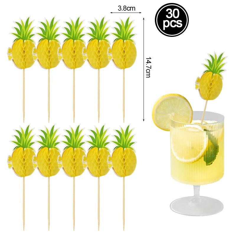 Зонтики для коктейлей ZQNYCY Желтый, J-30PCS