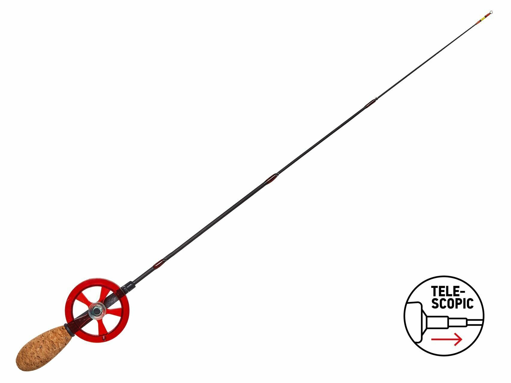 Удочка телескопическая зимняя Lucky John C-TECH JIG LIGHT 3 секции 55см (LJ114-01)