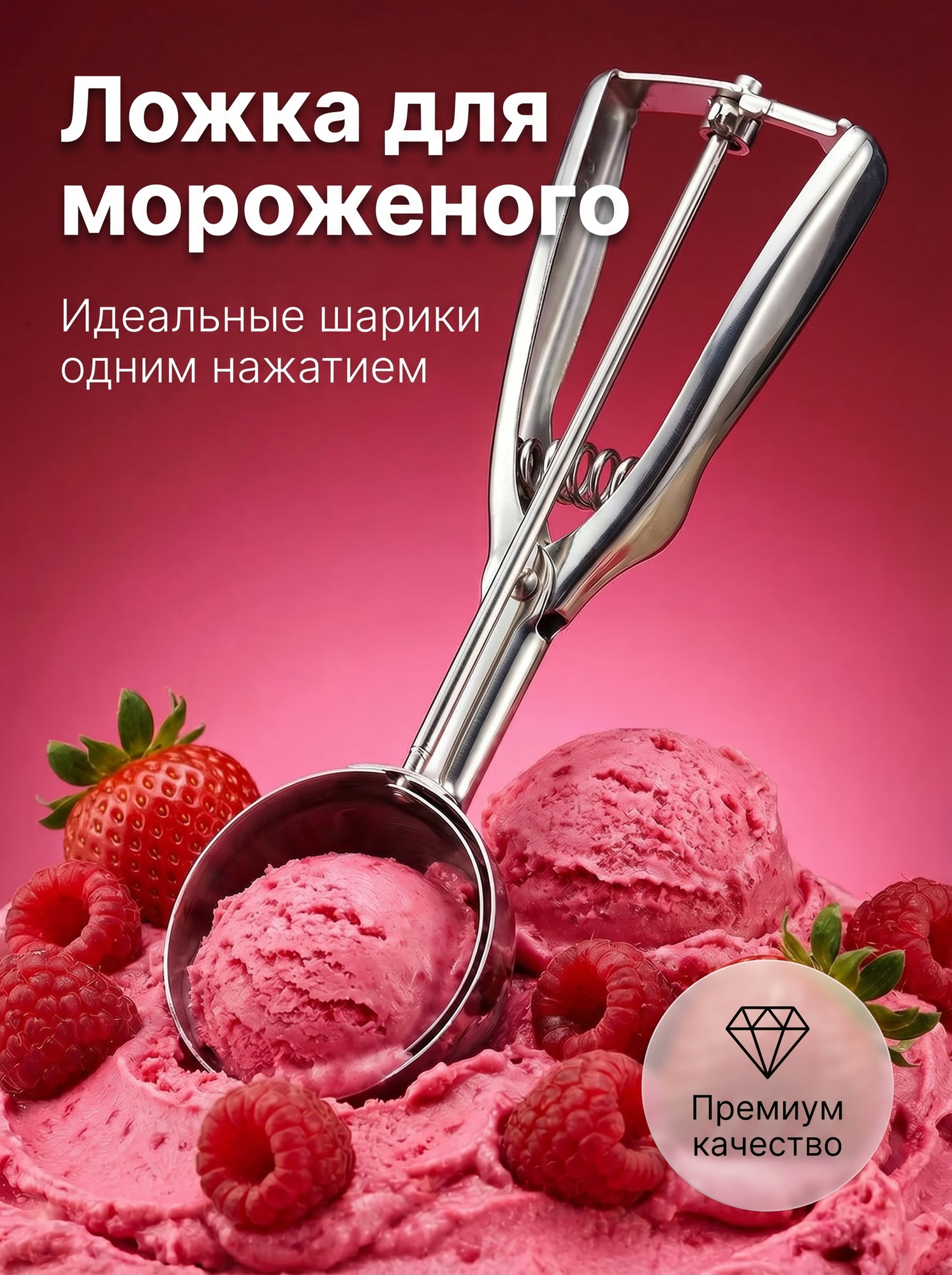 Ложка для мороженого Termico, нержавеющая сталь, для сервировки десертов