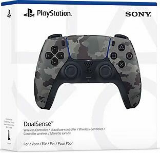 Геймпад DualSense Wireless Controller Gray Camouflage (серый камуфляж), Bluetooth, Проводной, серый