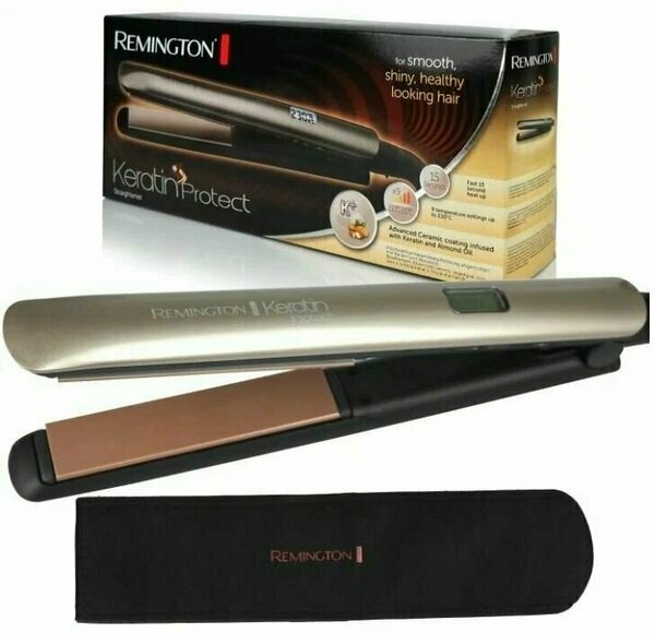Выпрямитель для волос Remington S8540 Keratin Protect, керамические пластины с кератином, 150–230 °C