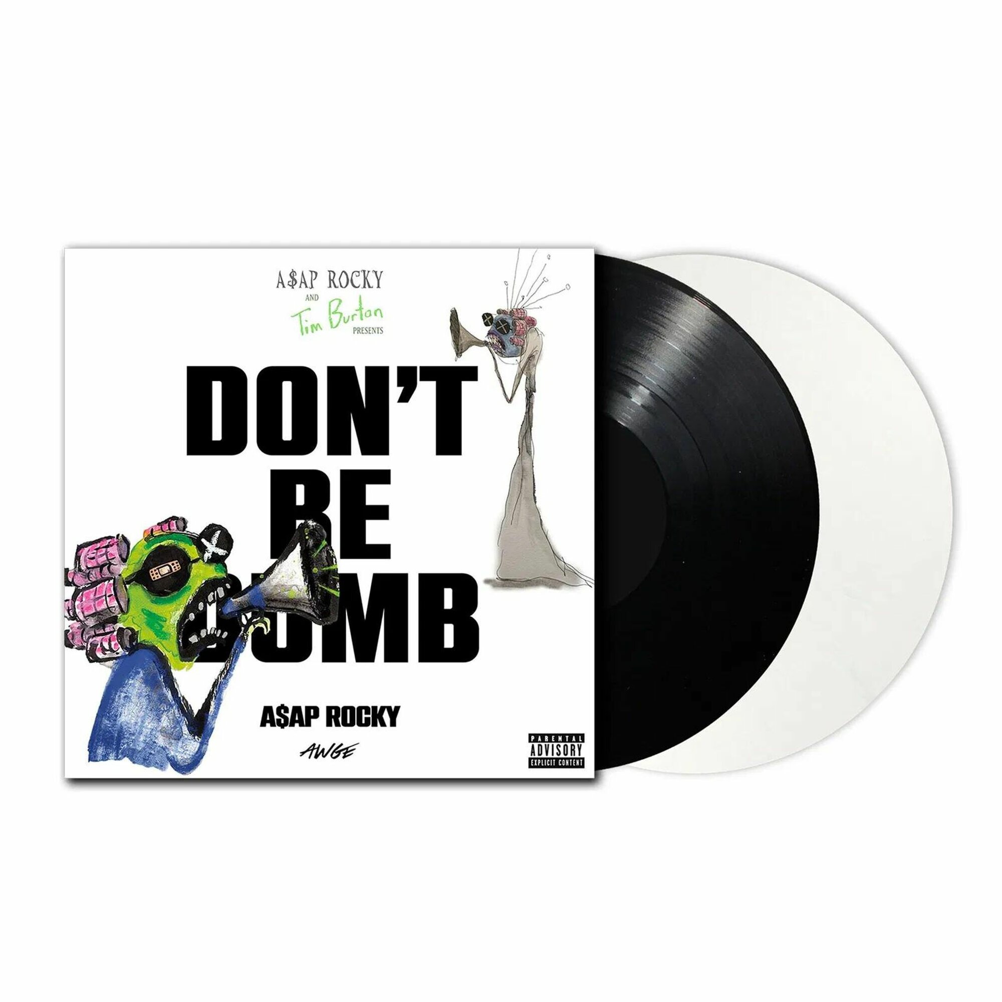 Виниловая пластинка ASAP Rocky - Don't Be Dumb (Limited Edition) (Black & White Vinyl) (2 LP) (2 LP)