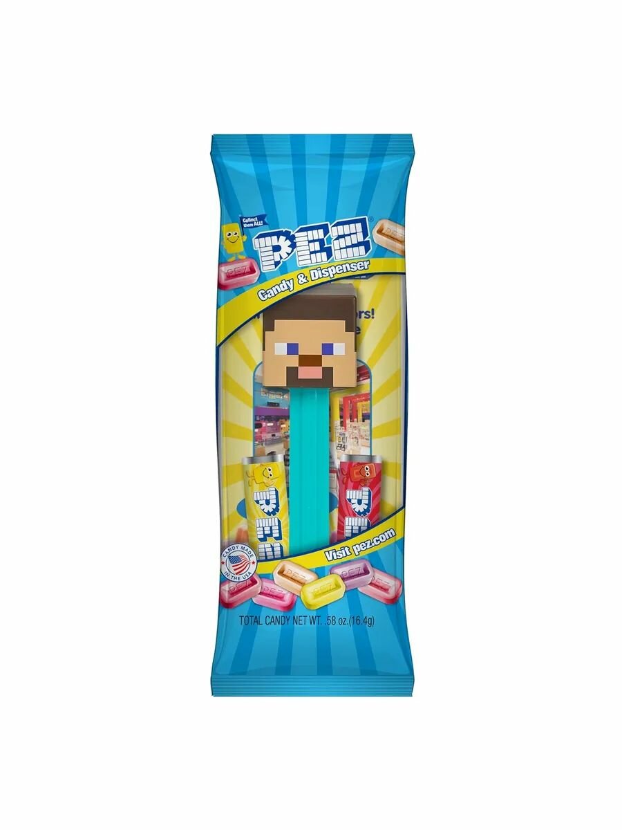PEZ дозатор с леденцами Minecraft 1шт