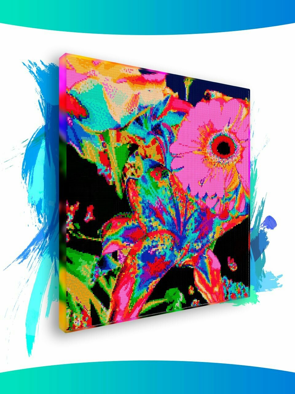 Алмазная мозаика на подрамнике - вышивка - Flowerpop 50 х 50 см