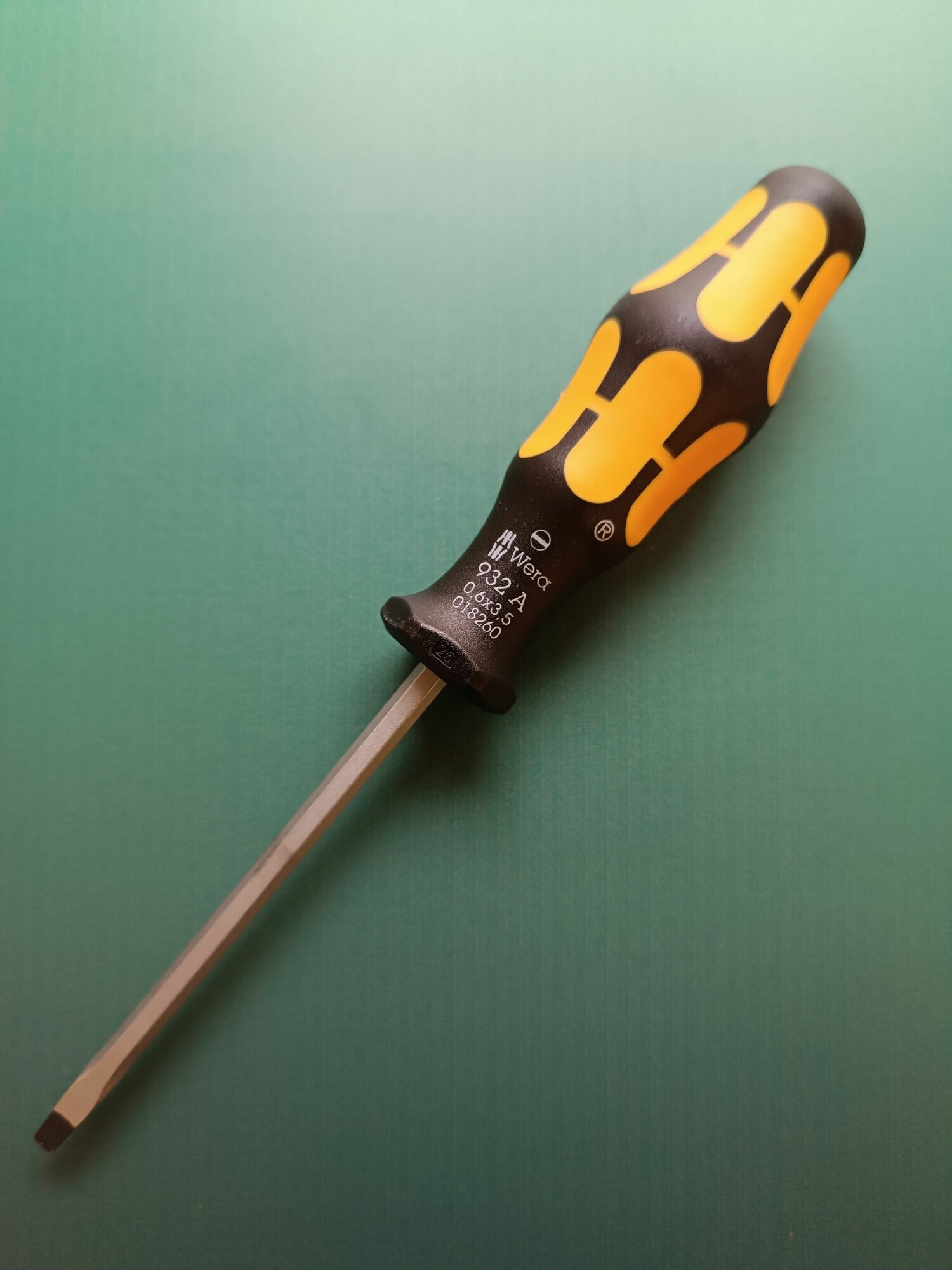 Отвертка Шлицевая WERA Kraftform Plus 932 A, 0.6 X 3.5 X 80 Мм, WE-018260