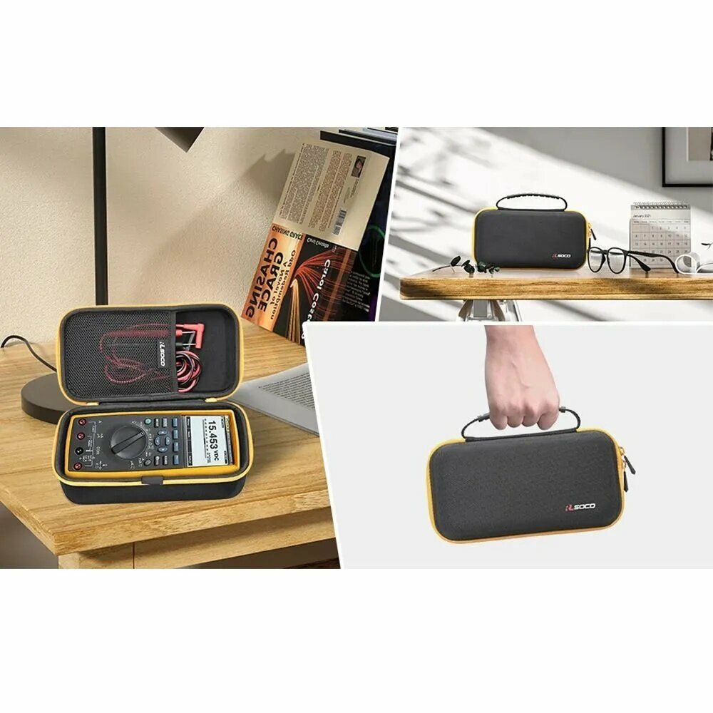 Характеристики: Сумка для хранения мультиметра для Fluke 289/287 и UNI-T UT181A Портативный чехол для переноски Набор инструментов