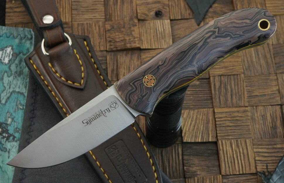 Нож Symmetry Knives Борзой, сталь Elmax, рукоять микарта