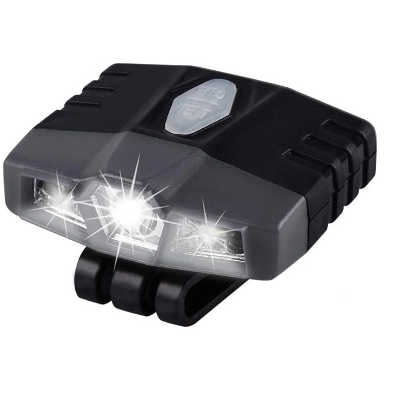 Мини-налобный фонарь Cree LED для рыбалки и кемпинга Черный, Black