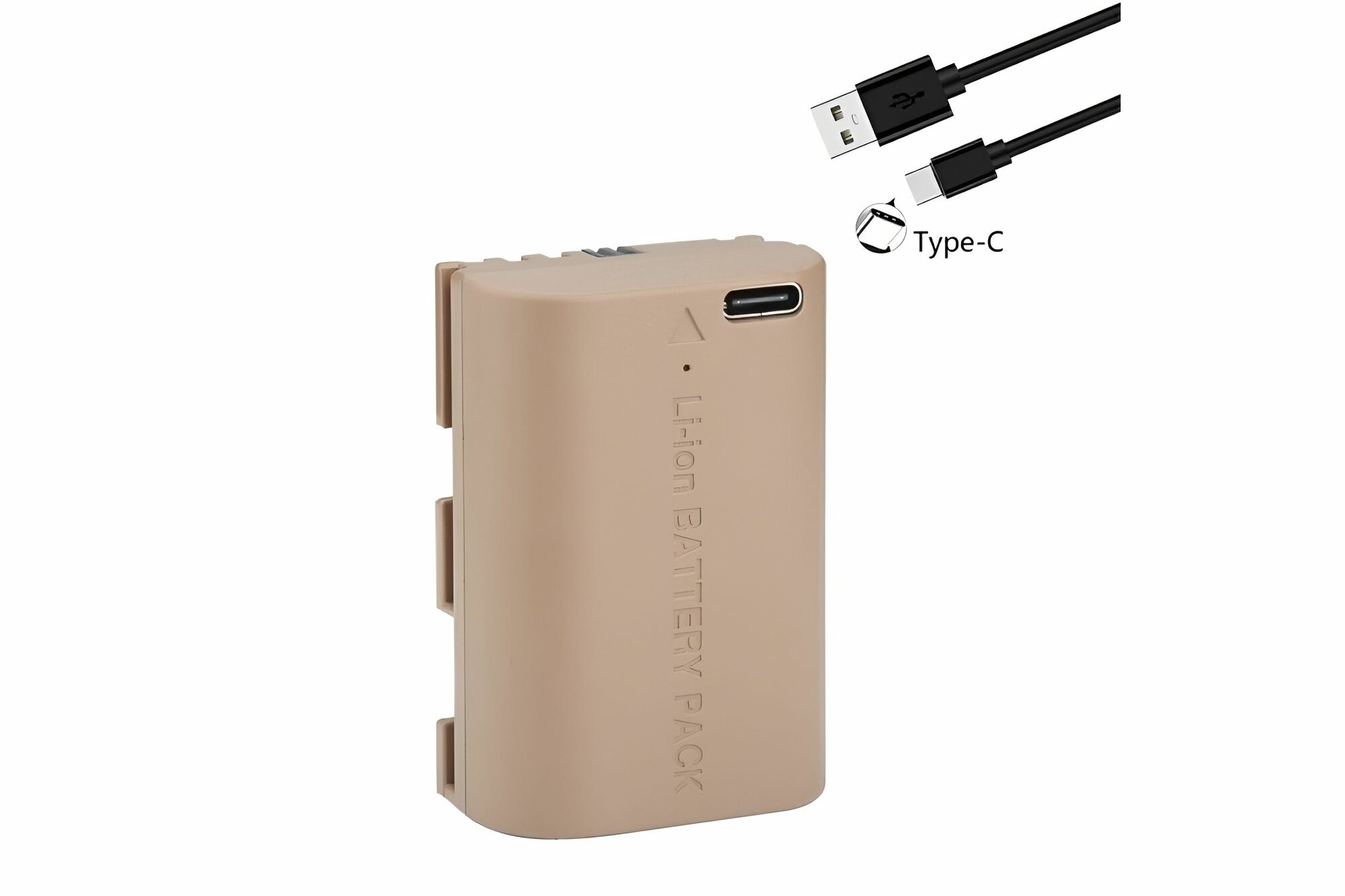 Аккумулятор Canon LP-E6NH Digital с встроенным портом USB Type-C (с кабелем Type-C)