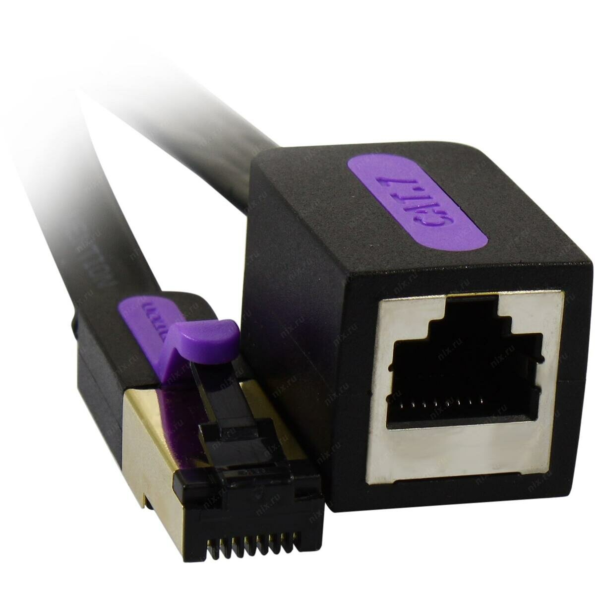 Vention ICBBH Patch Cord удлинитель SSTP кат.7 2м, чёрный — фото 1