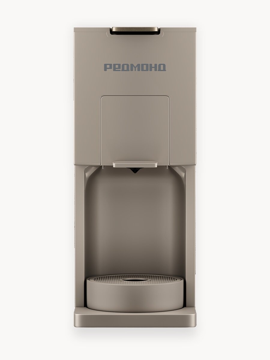 Капсульная кофеварка редмонд CM723, кофемашина, выбор объема порции, молотый, Nespresso, Dolсe Gusto, 900 мл, бежевая