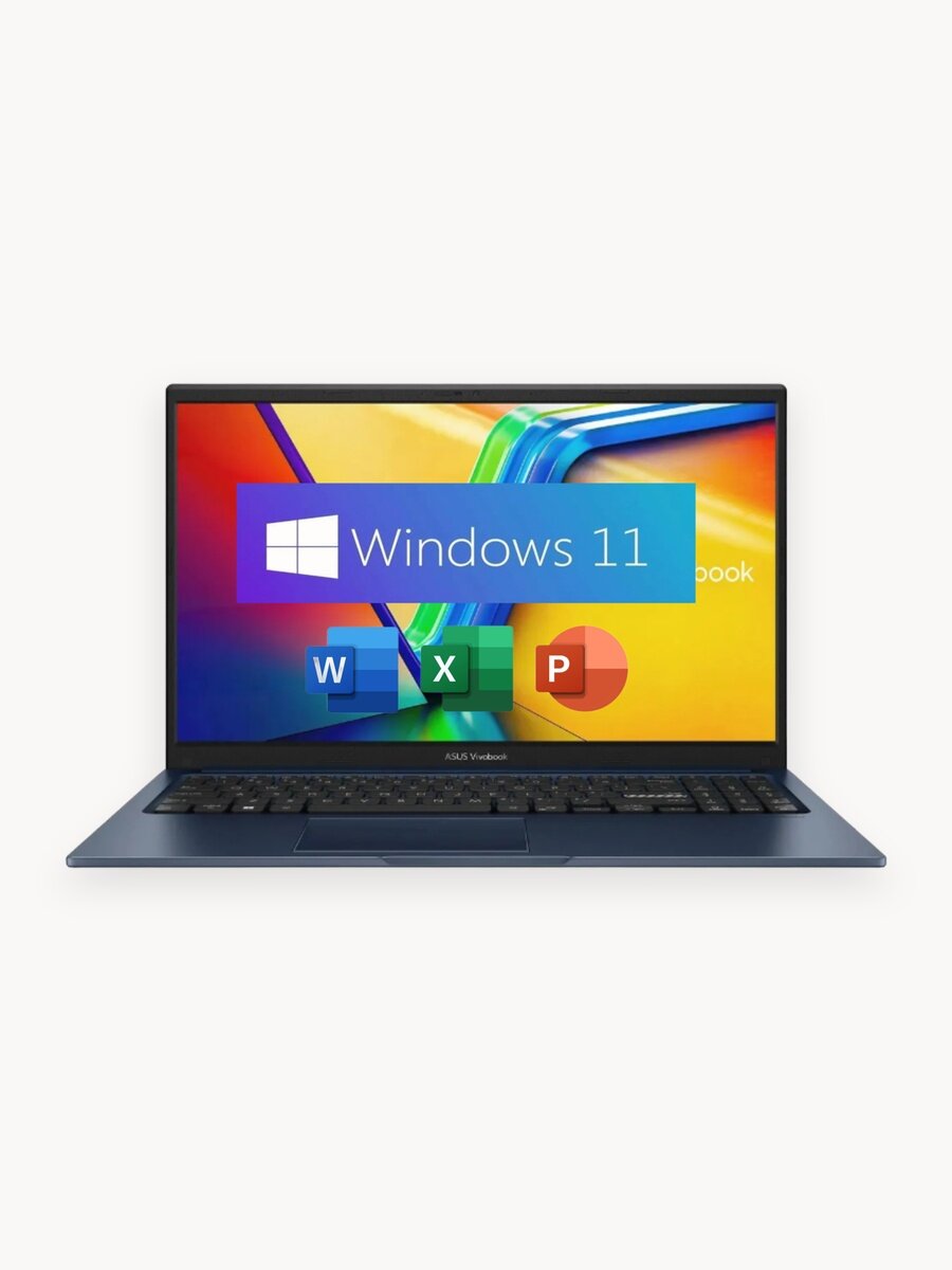 15.6" Ноутбук ASUS VivoBook 15X, Intel Core i7-12700H (14 ядер), RAM 16 ГБ, SSD 512 ГБ, Intel Iris Xe Graphics, Windows 11 Home+ Office 2021, Русская раскладка