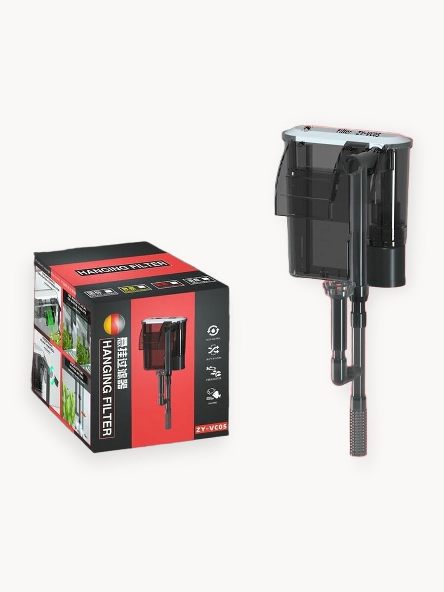 Внешний навесной фильтр для аквариума ZHIYANG ZY-VC05 / 400 л/ч