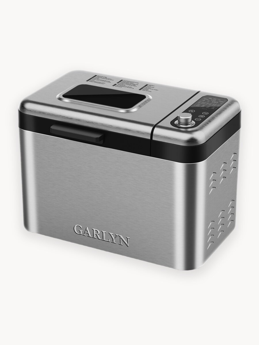 Хлебопечка GARLYN Home BR-2000. Объём формы для выпекания 3 л. 25 программ выпечки.