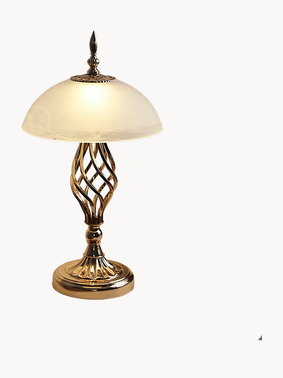 Современная настольная лампа: матовое стекло, дизайн в стиле Северной Европы.