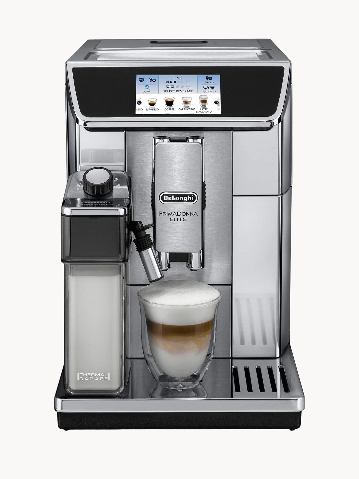 Кофемашина Delonghi PrimaDonna ECAM650.75, сенсорное управление, 4,3-дюймов TFT-дисплей