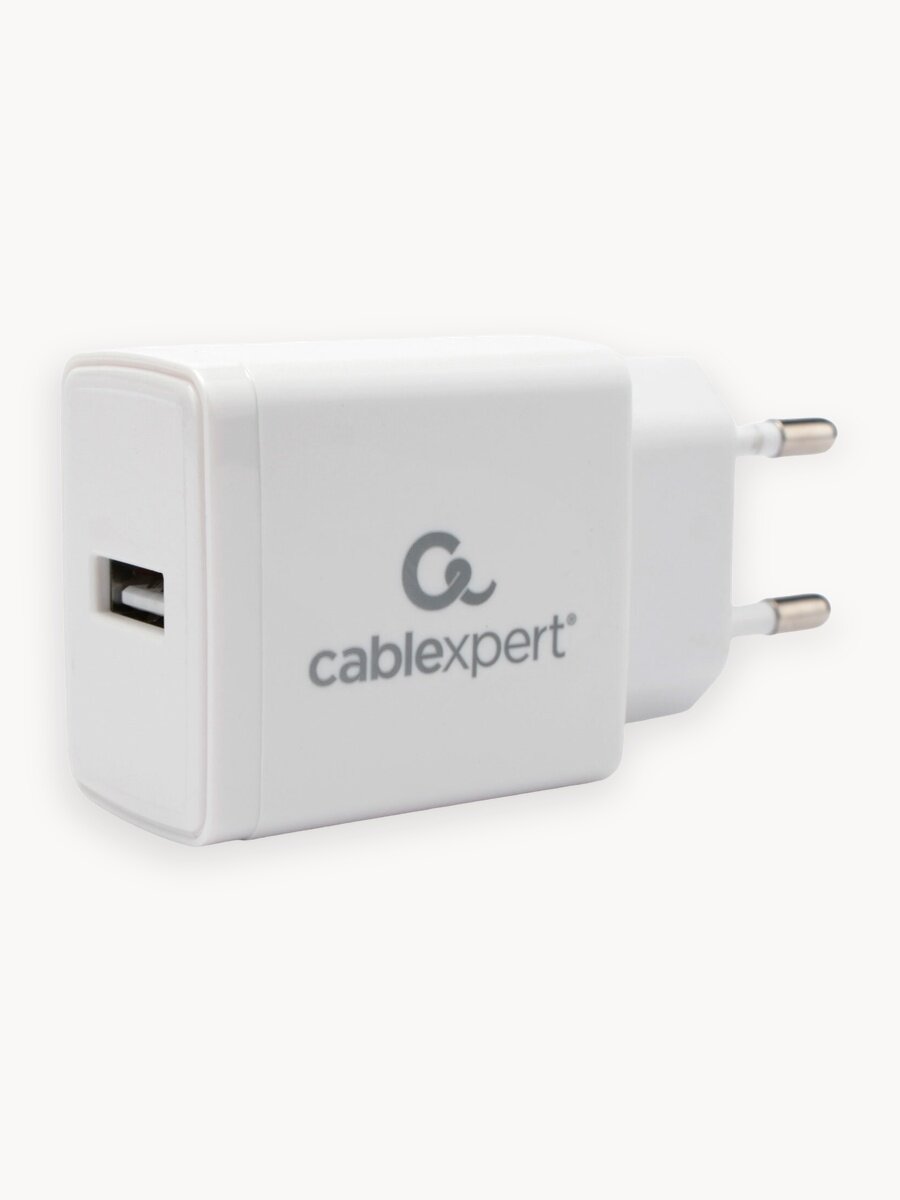 Зарядное устройство Cablexpert белый 5Вт 1А 1хUSB MP3A-PC-56
