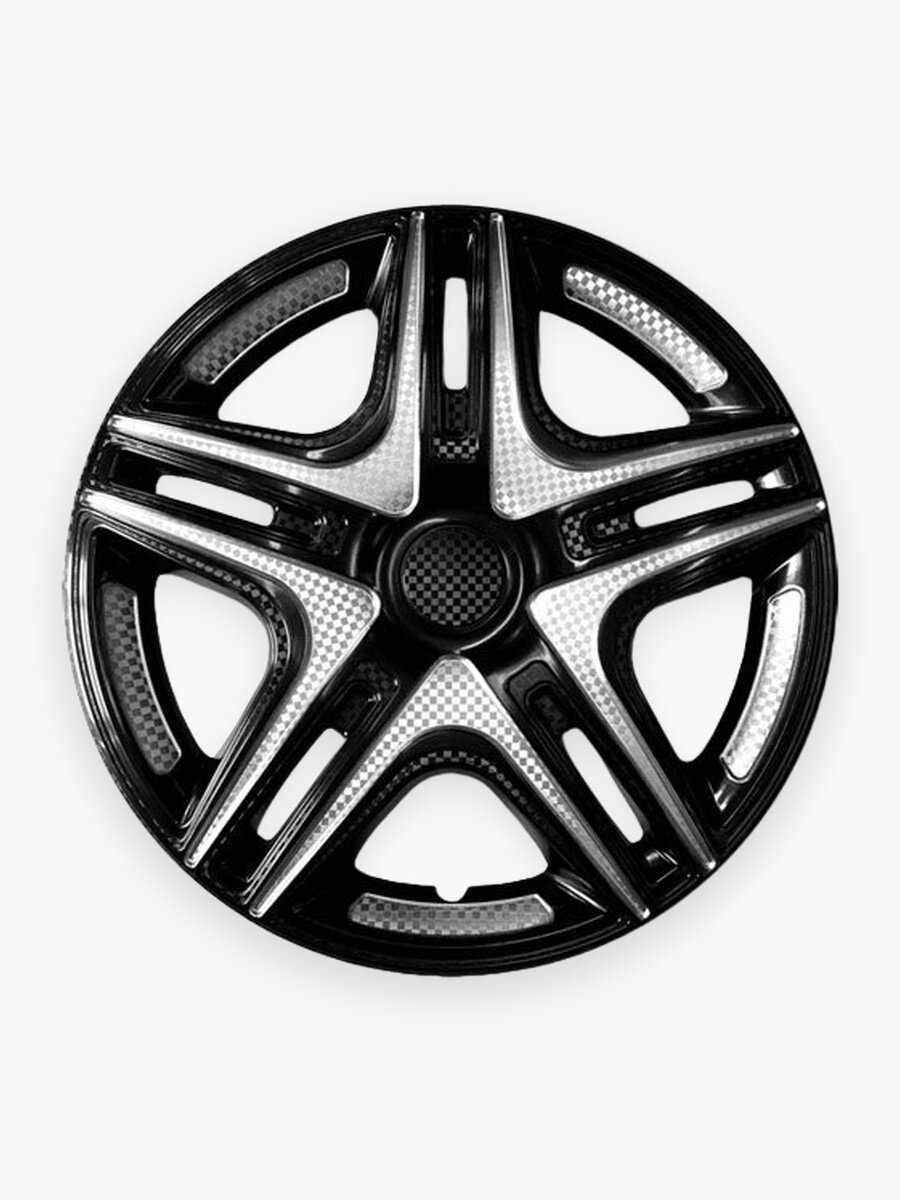 Колпаки R16 Дакар Super Black STAR 4шт карбон