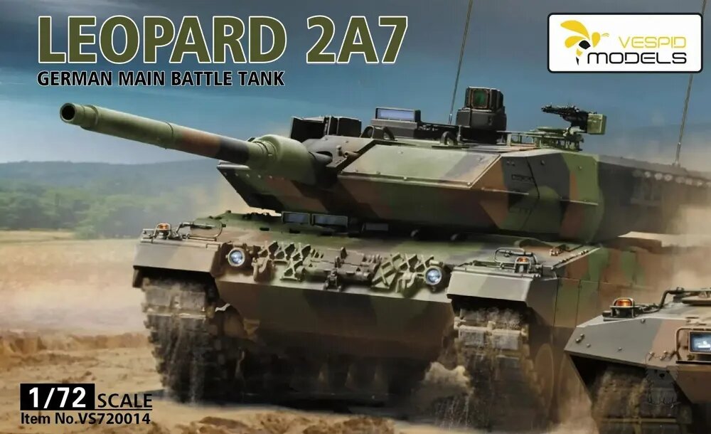 VESPID VS720014 1/72 SНемецкий боевой Leopard 2A7 Модель сборки танков