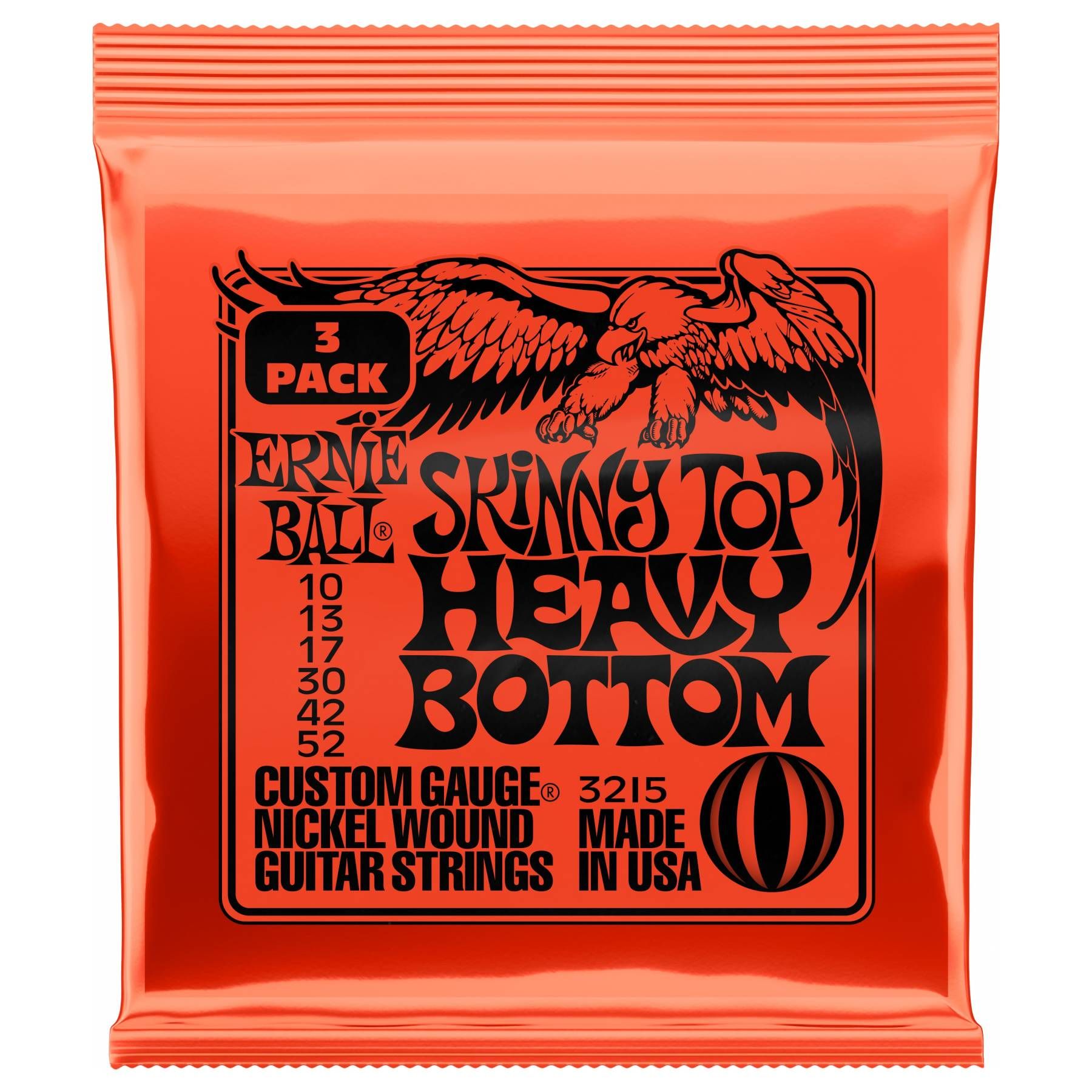 Набор из 3х комплектов для электрогитары ERNIE BALL 3215