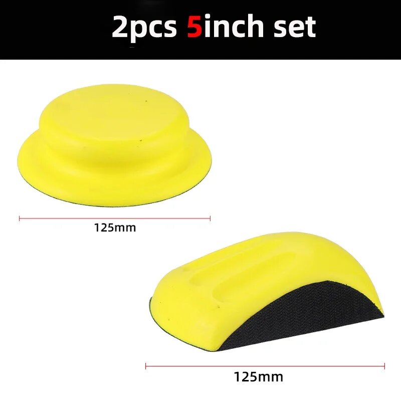 Набор шлифовальных блоков HIFESON 5' 6' из искусственной кожи 2pcs 5inch set