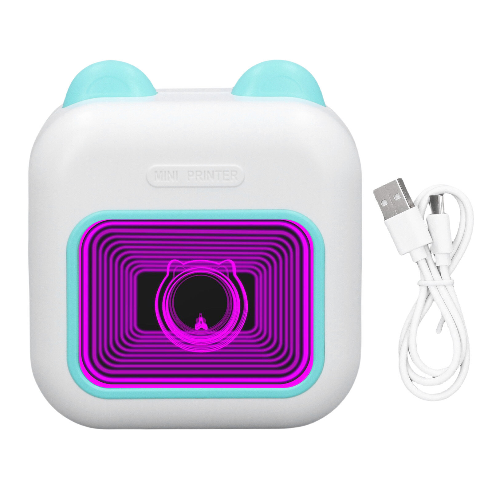 Карманный миниатюрный 7-цветный термопринтер с Bluetooth, безчернильный, для дома и офиса.